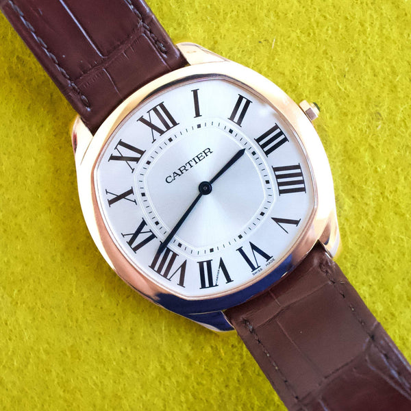 SOLDOUT: Cartier Drive de Cartier WGNM0006 Extra Flat Rose Gold Hand ...