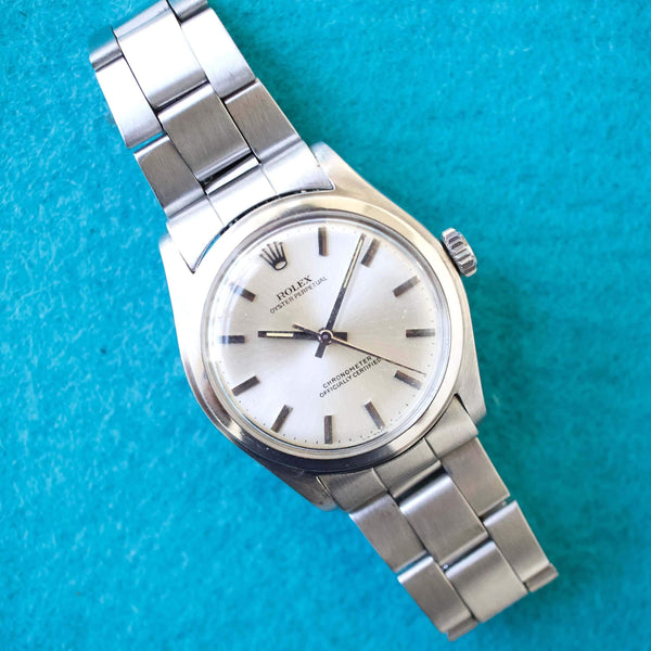 SOLDOUT: Rolex Oyster Perpetual 34MM BubbleBack 6106 Steel Factory ...