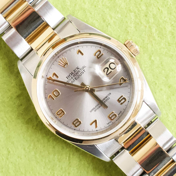 SOLDOUT: Rolex Datejust 16203 36MM FULLY SERVICED BOX PAPERS 1 Year ...