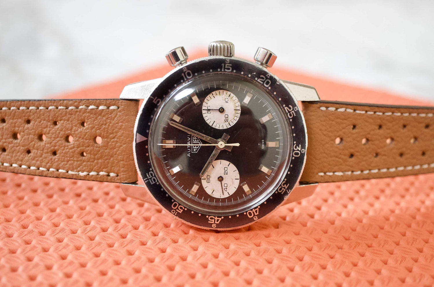 SOLDOUT: Heuer Autavia 7763C 40MM Vintage Racing Chronograph Black Steel 1968 – WearingTime ...